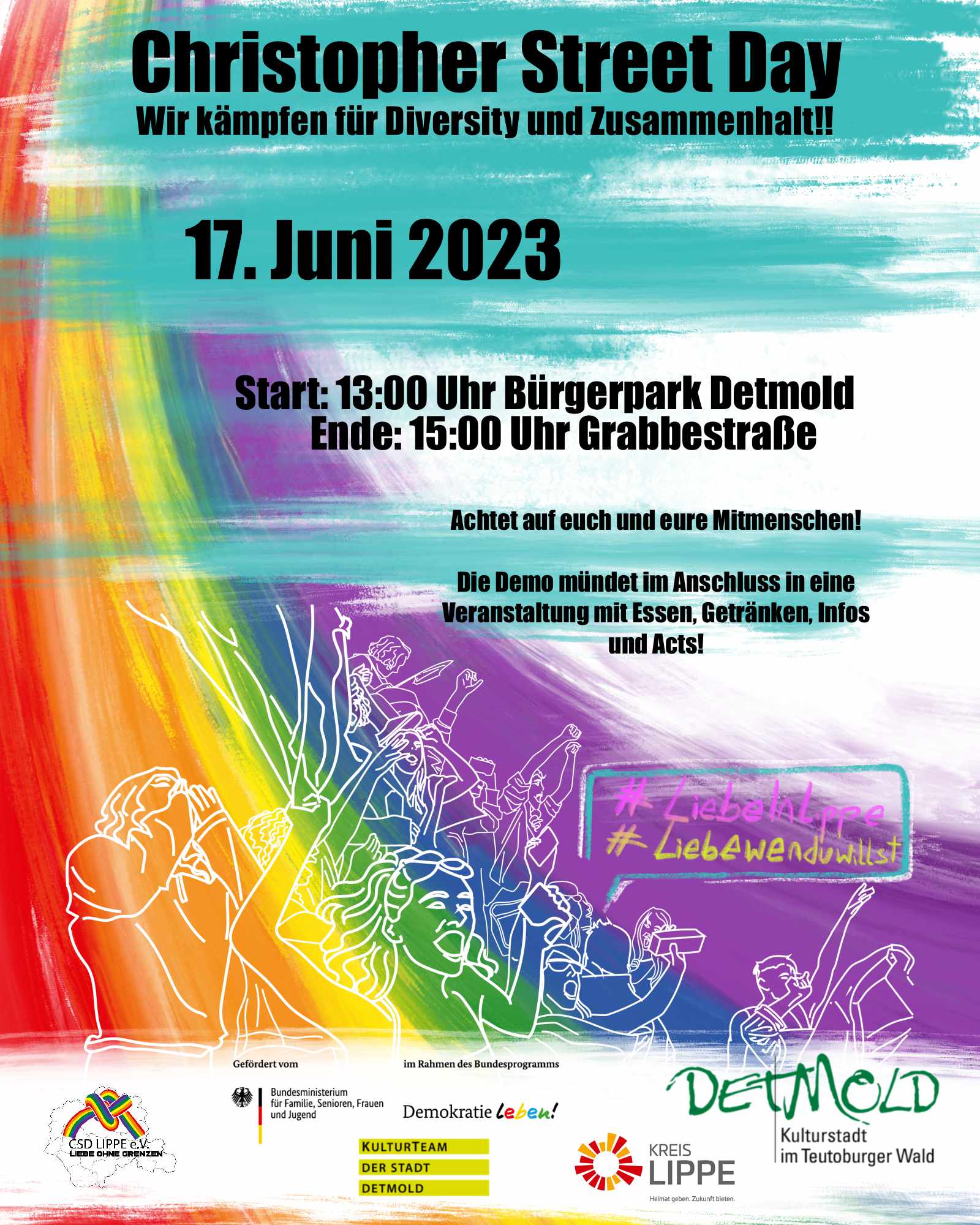 Seid dabei: Erster CSD in Lippe! – Grüne Lippe